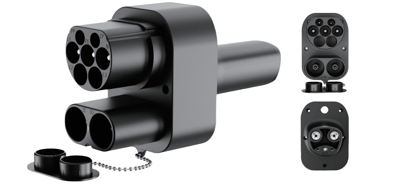 CCS2 to NACS DC+AC Adapterfor Cybertruck - Mekel